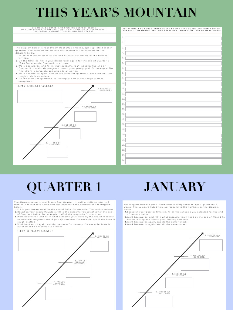 2024 Goal Planner | PDF