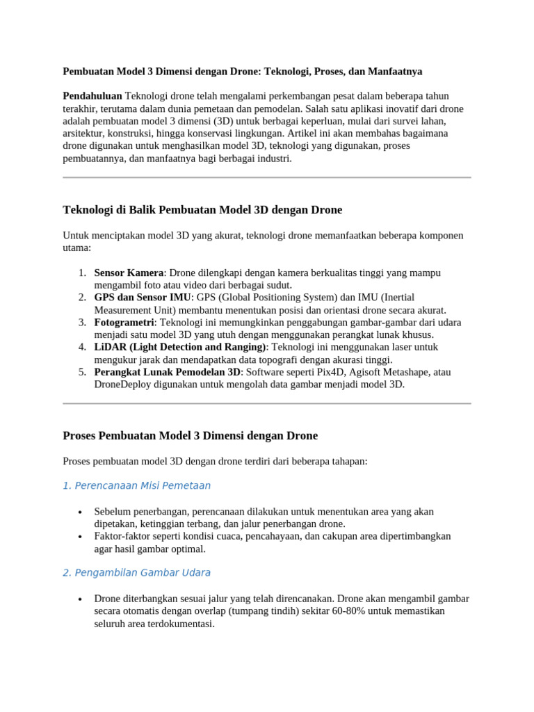 Pembuatan Model 3 Dimensi | PDF