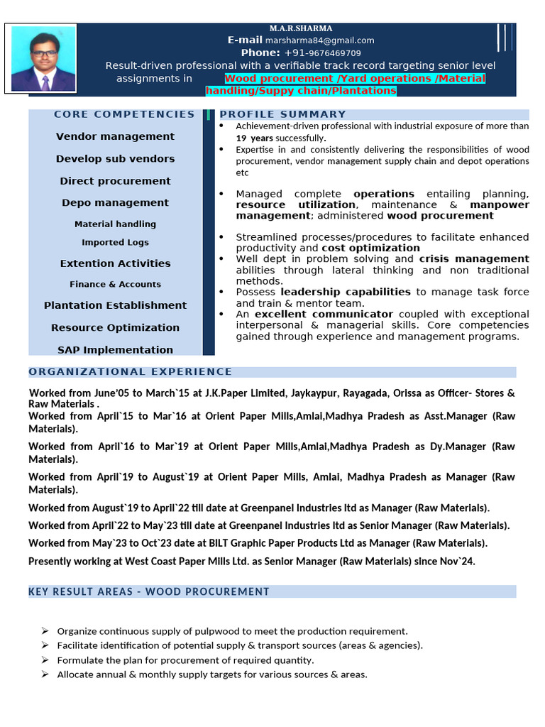 Sharmaa RM | PDF | Procurement | Supply Chain