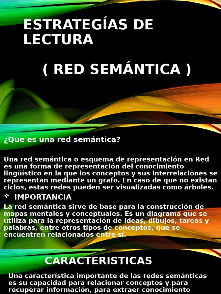 Estrategías de Lectura (RED SEMANTICA) | PDF | Semántica | Cognición
