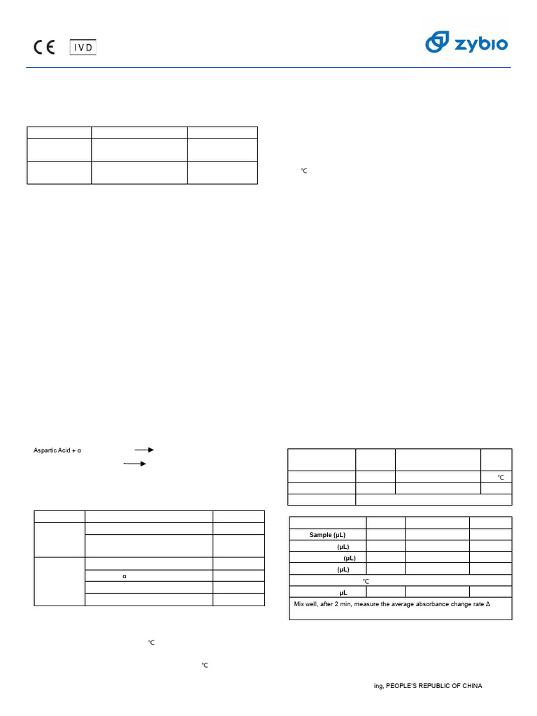 Instructions for AST Kit Use | PDF | Reference Range | Clinical Medicine