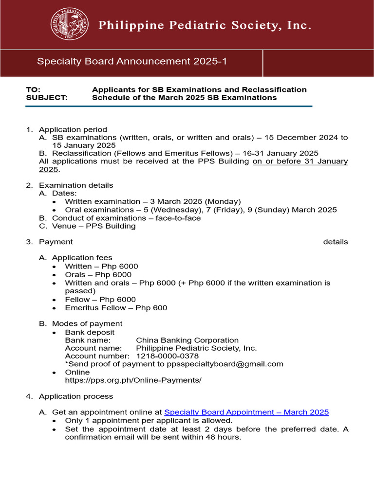 2025-MARCH-SB-ANNOUNCEMENTS | PDF