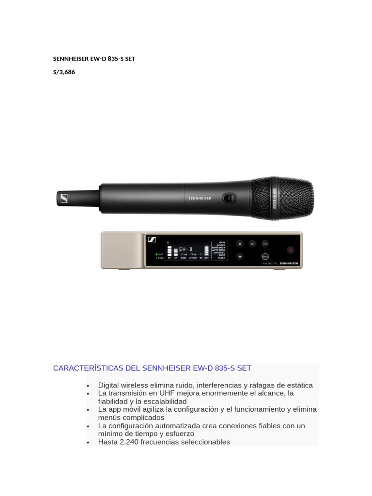 Sennheiser Ew | PDF
