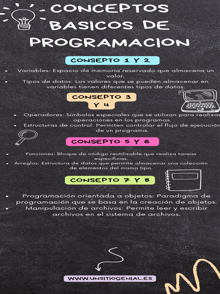 4.- infografia de conceptos de programacion | PDF