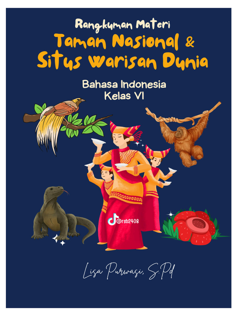 Rangkuman Materi BINDO Taman Nasional dan Situs Warisan Dunia | PDF