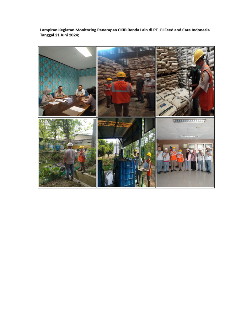 Lampiran Kegiatan Monitoring Penerapan Benda Lain 210624 | PDF