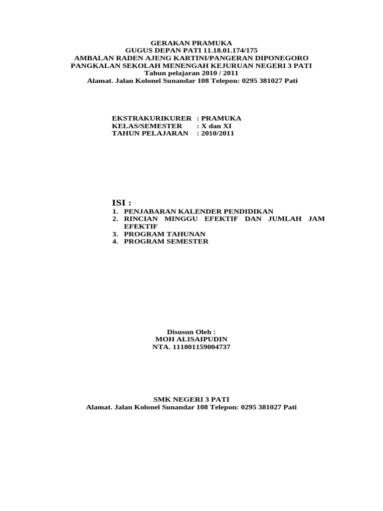 GERAKAN PRAMUKA Cover Kaldik | PDF