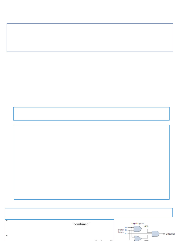 Unit - 2 Combinational Circuits | PDF | Logic Gate | Electronic Circuits