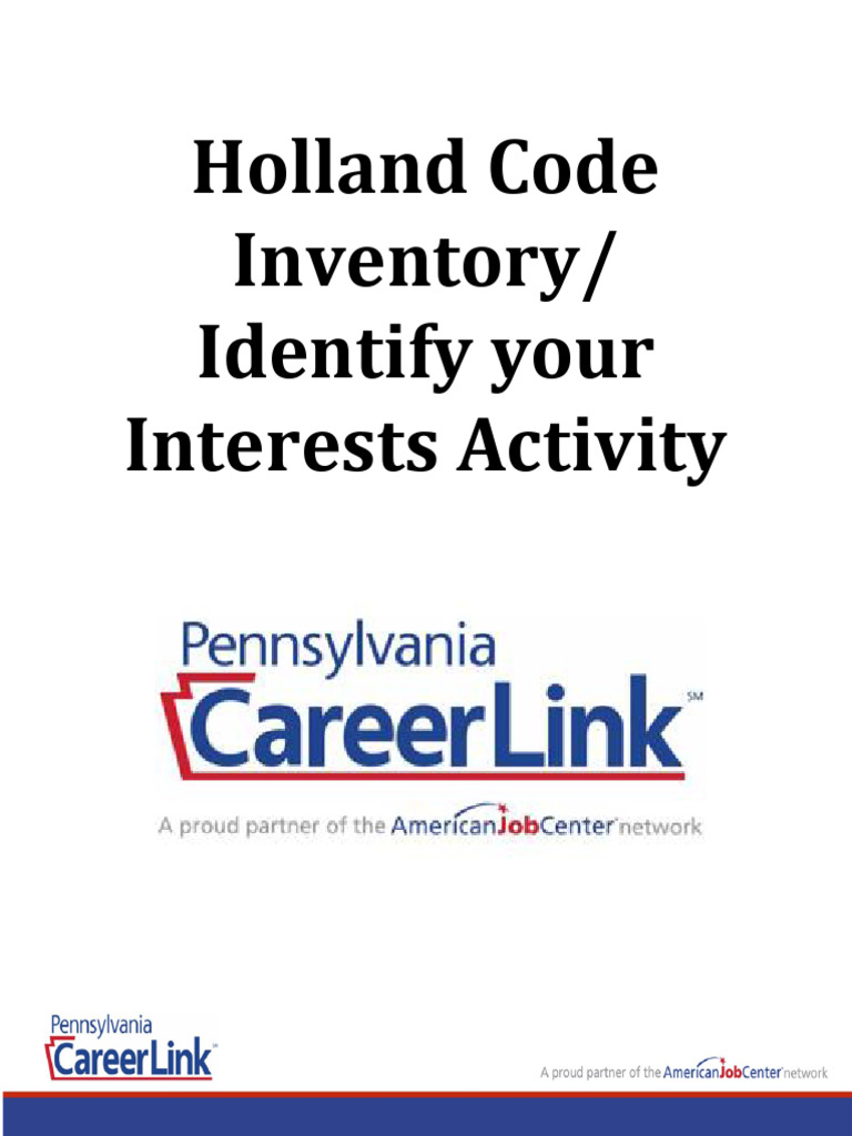 Discover Your Holland Code Career | PDF