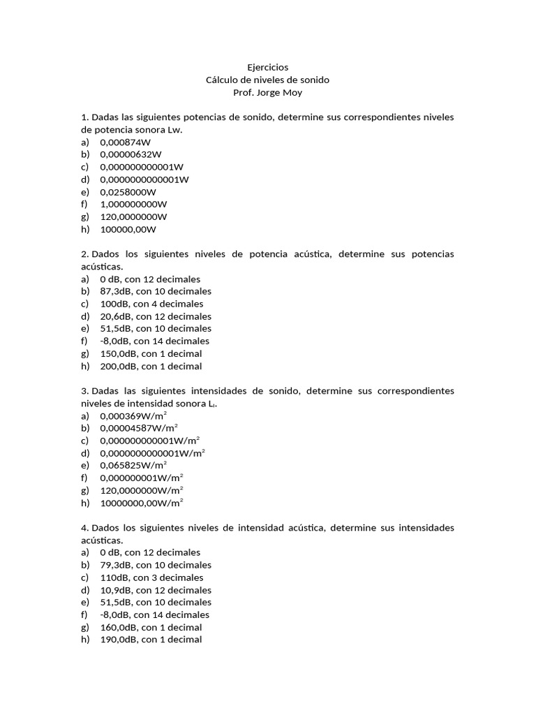 Ejer Cici Os | PDF | Decibel | Sonido