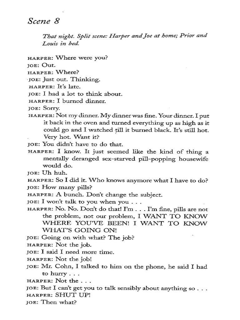 Angels in America - Harper Scene | PDF