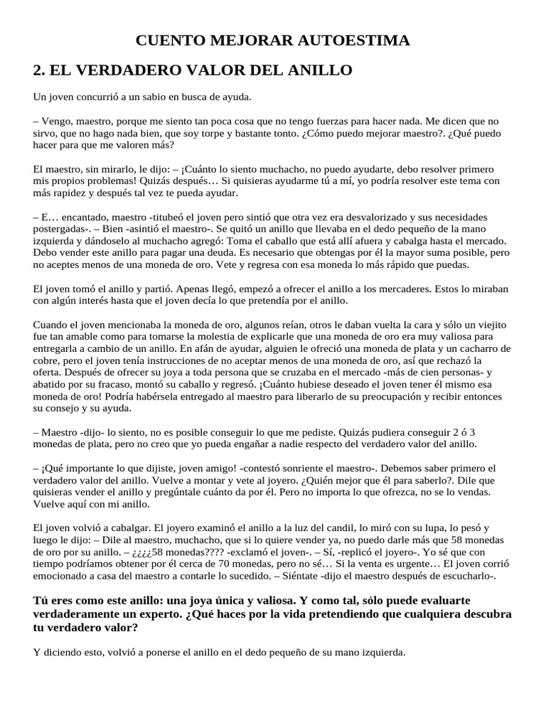 CUENTO_MEJORAR_AUTOESTIMA[1] | PDF