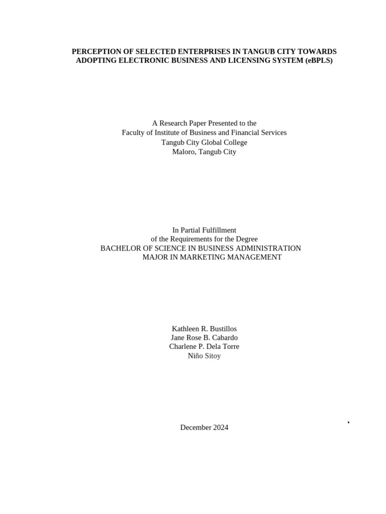 RESEARCH 1 Chapter 1 BCDS EDITED PROPOSAL | PDF | Survey Methodology | Internal Consistency