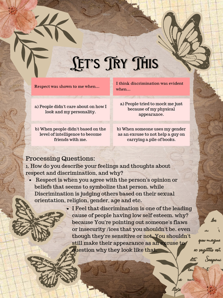 MODULE 3 | PDF | Thought | Discrimination