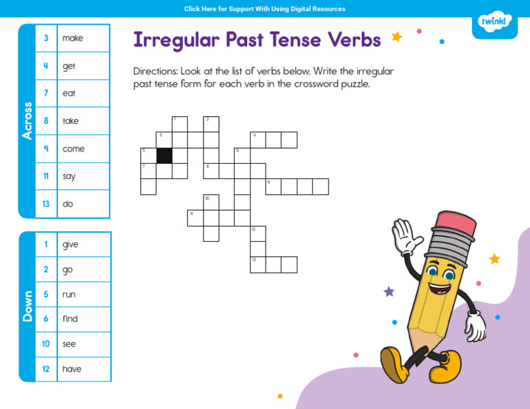 Digital Irregular Past Tense Verbs | PDF