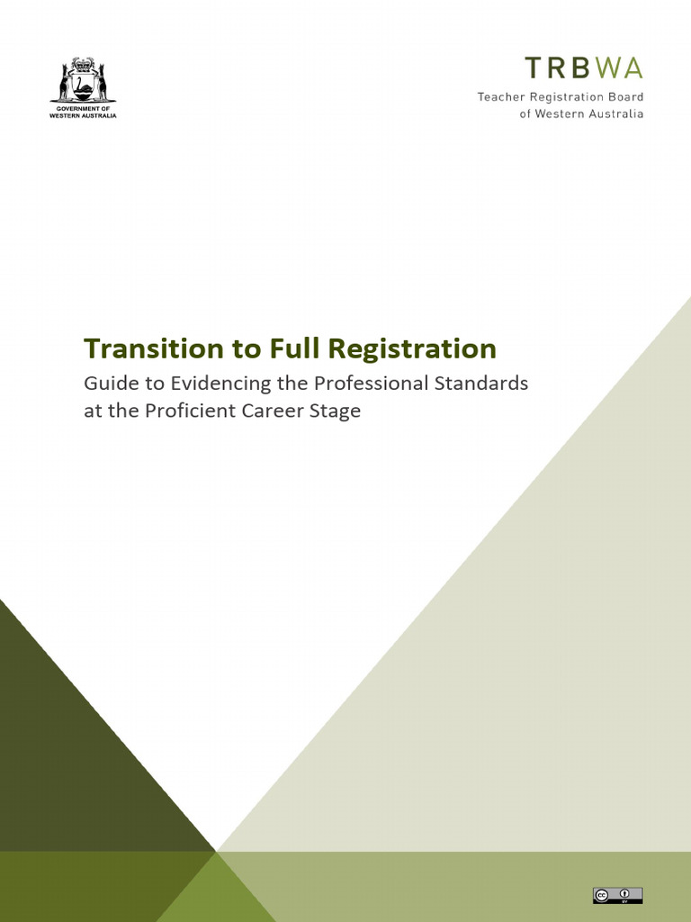 Full Registration Transition Guide for Teachers | PDF | Teachers ...