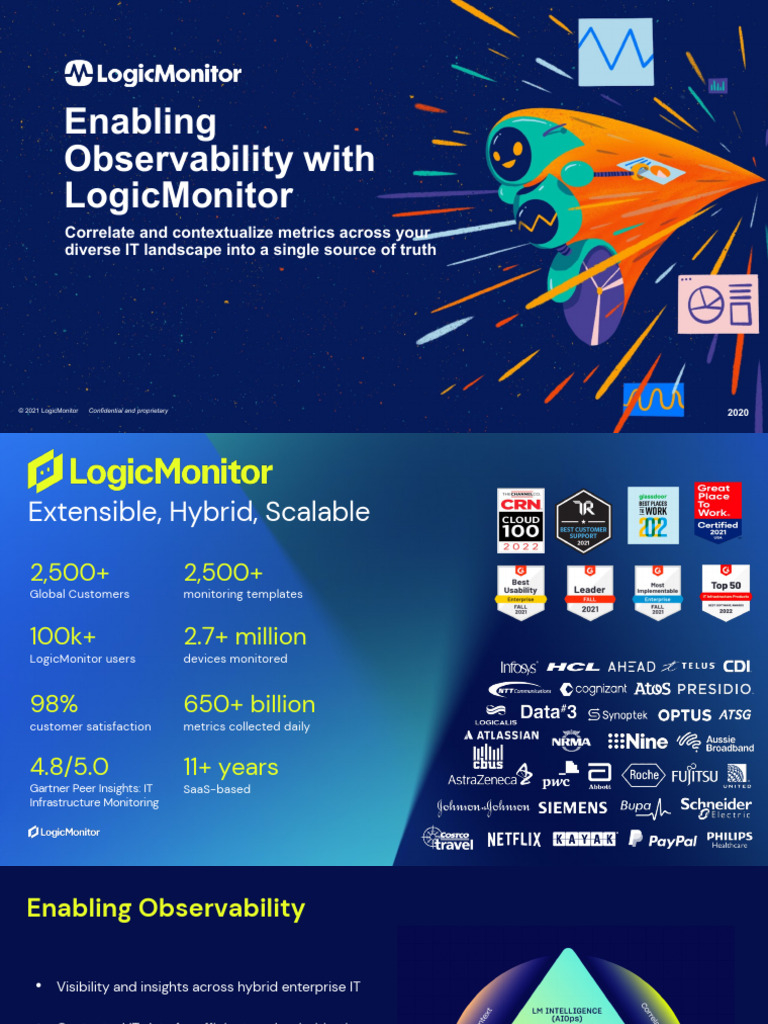LogicMonitor - Customer Deck | PDF | Cloud Computing | Service Level Agreement