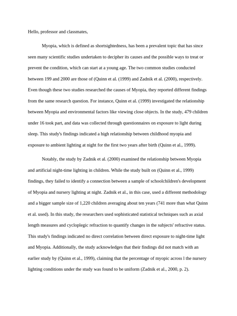 Week 6 Empirical Reasoning - Edited | PDF | Myopia | Science