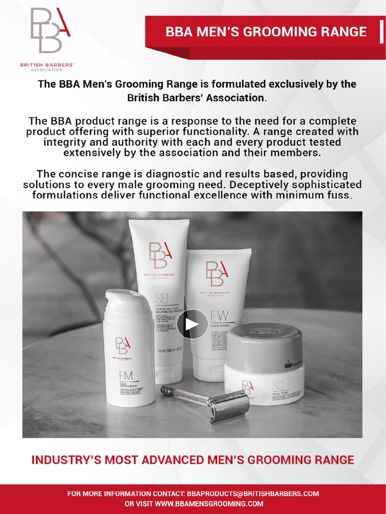 BBA Men's Grooming Intro | PDF