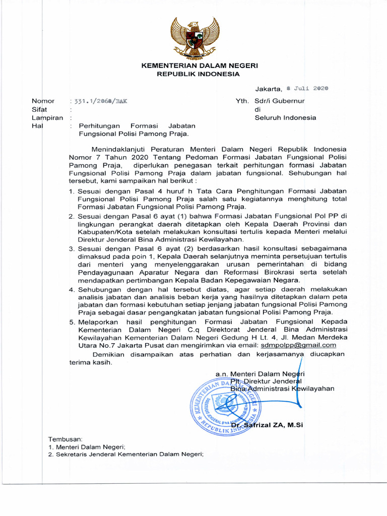 SE Formasi Jafung 2020 | PDF