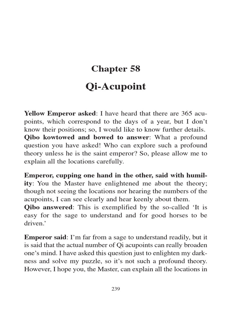 Yellow Emperor's Classic of Medicine, The - Essent... - (Chapter 58 Qi ...