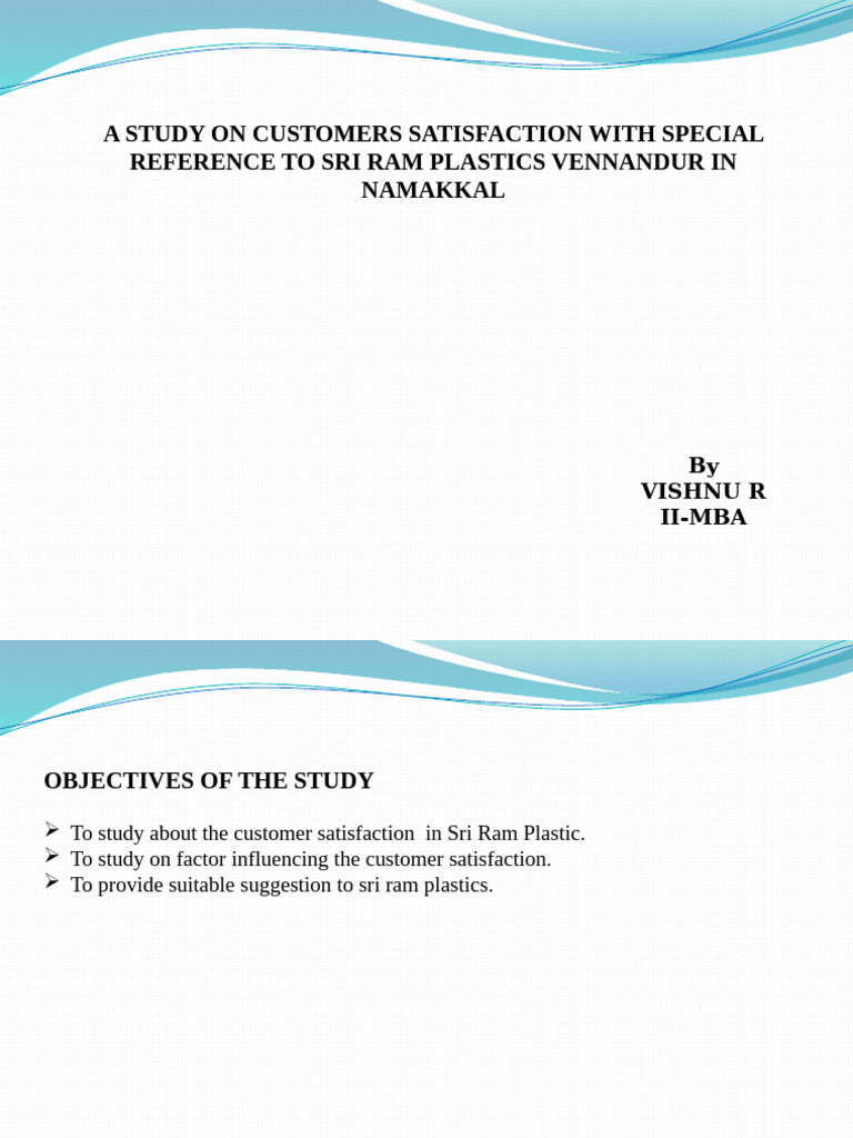 Vishnu PPT | PDF | Customer | Extrusion