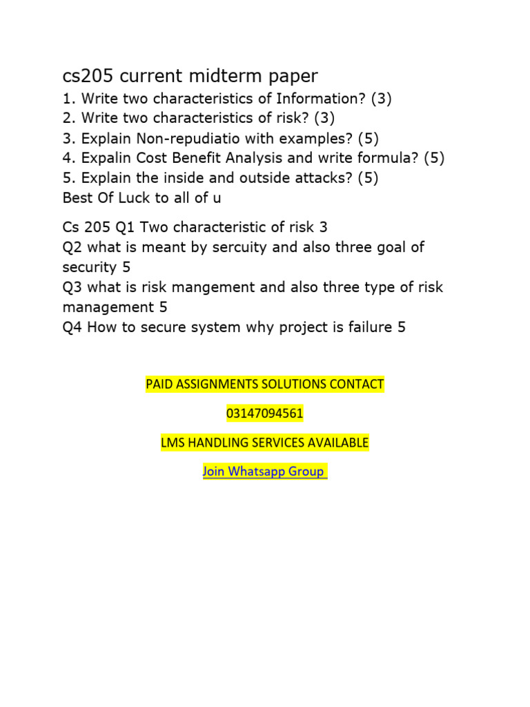 CS205 Midterm Paper Overview | PDF