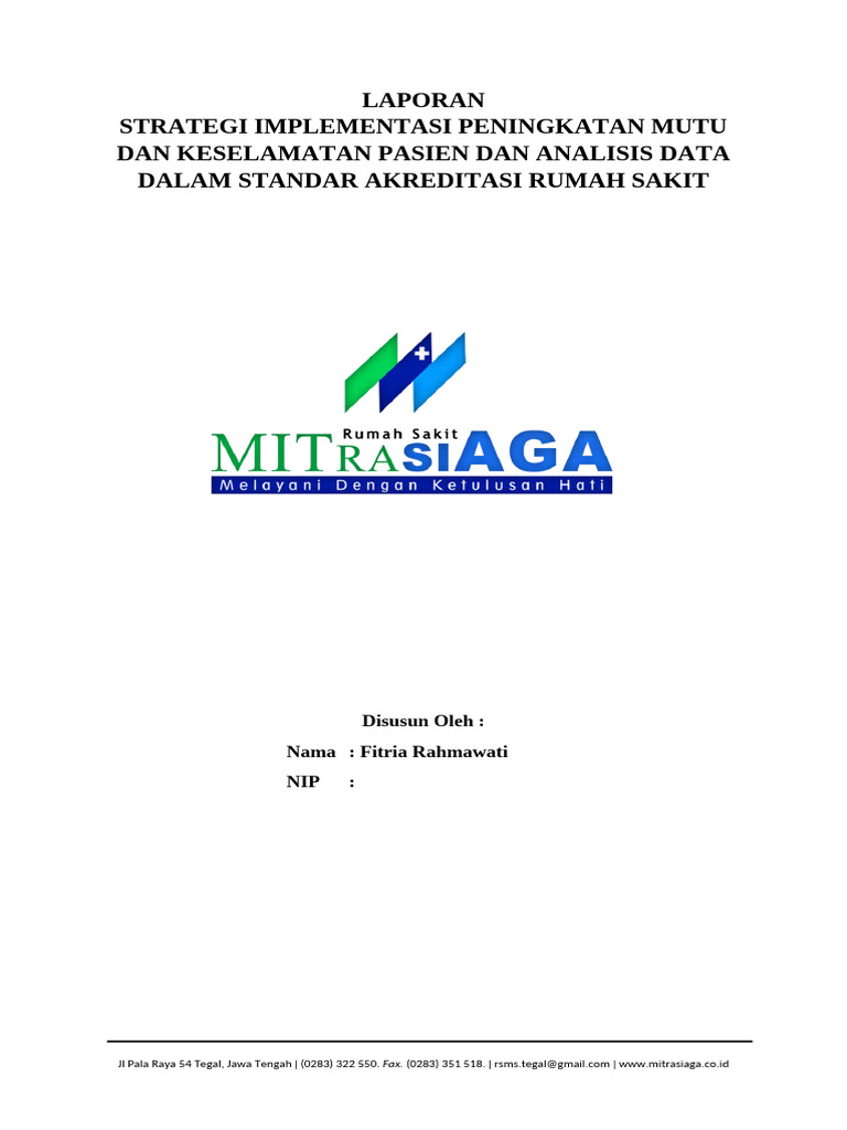 FORMAT LAPORAN KEGIATAN SPMKP | PDF