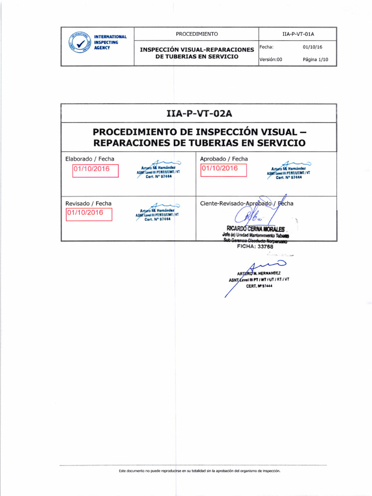 Inspección Visual de Tuberías en Servicio | PDF | Soldadura | Construcción
