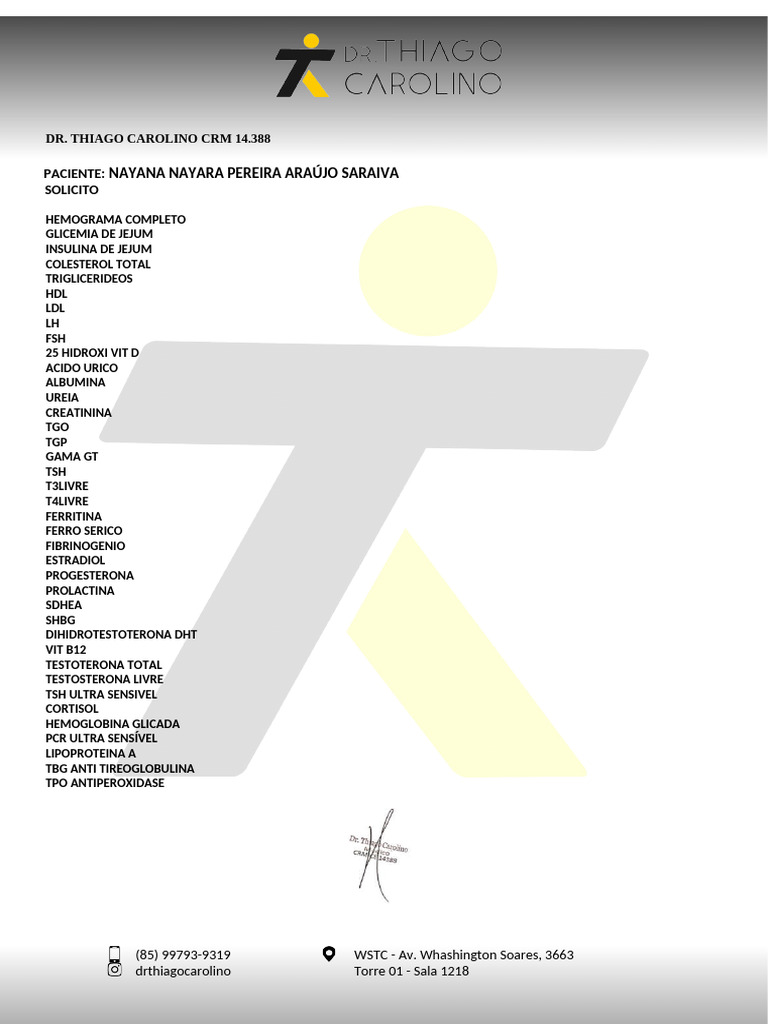 Guia de Exames | PDF