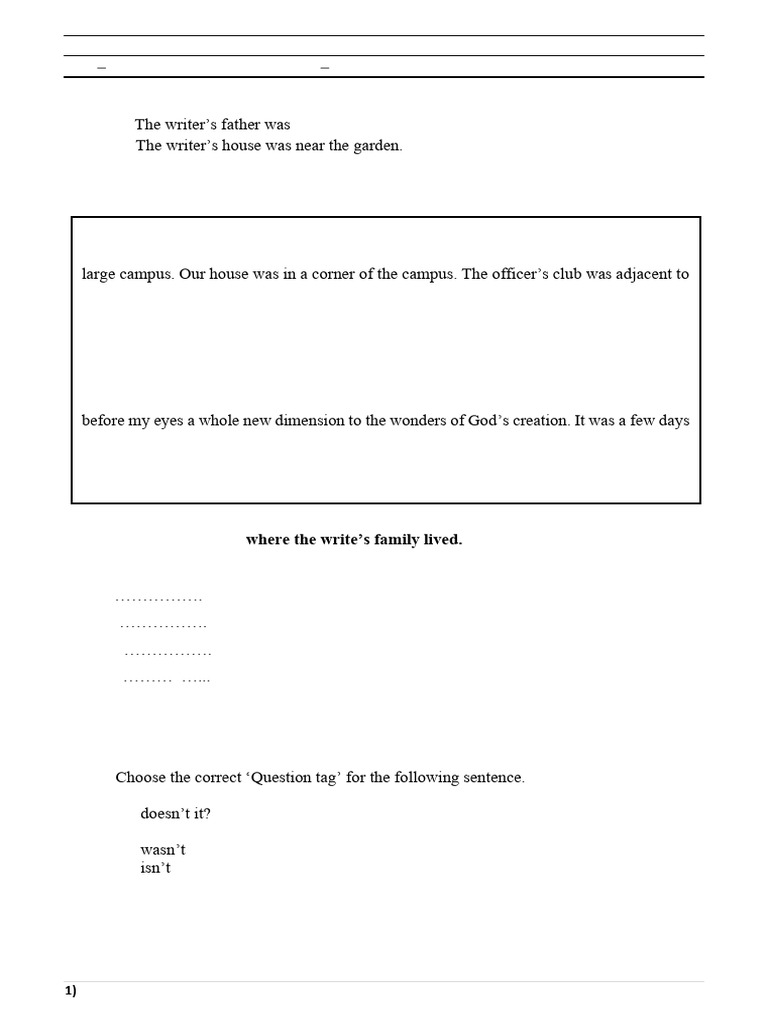 Ssc Unit Test 1 Pdf