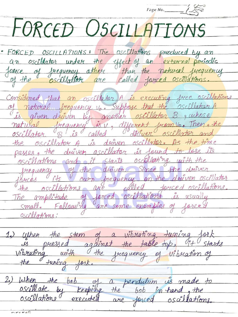 11 Force Oscillations | PDF