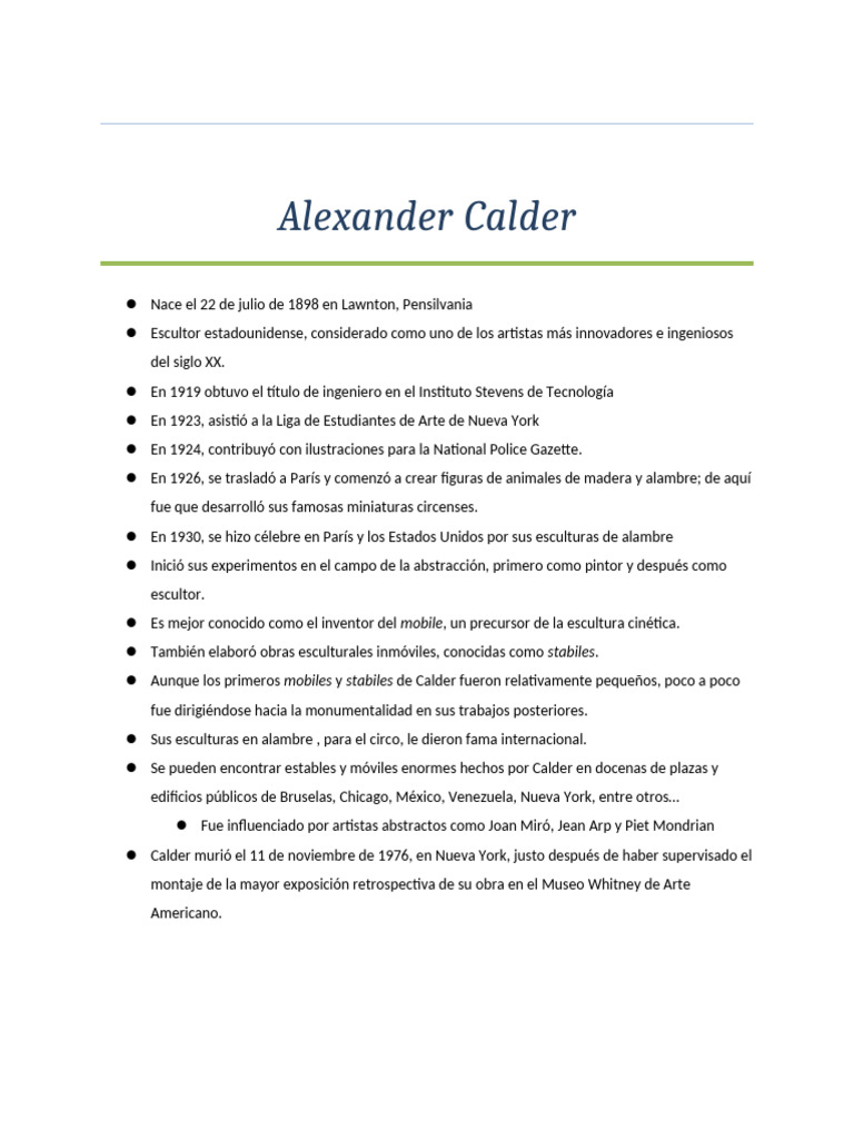 Alexander Calder 03 | PDF