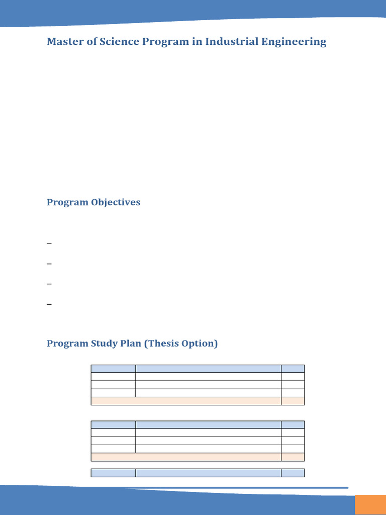 KSU Industrial Engineering MSc Program | PDF | Automation | Industrial ...