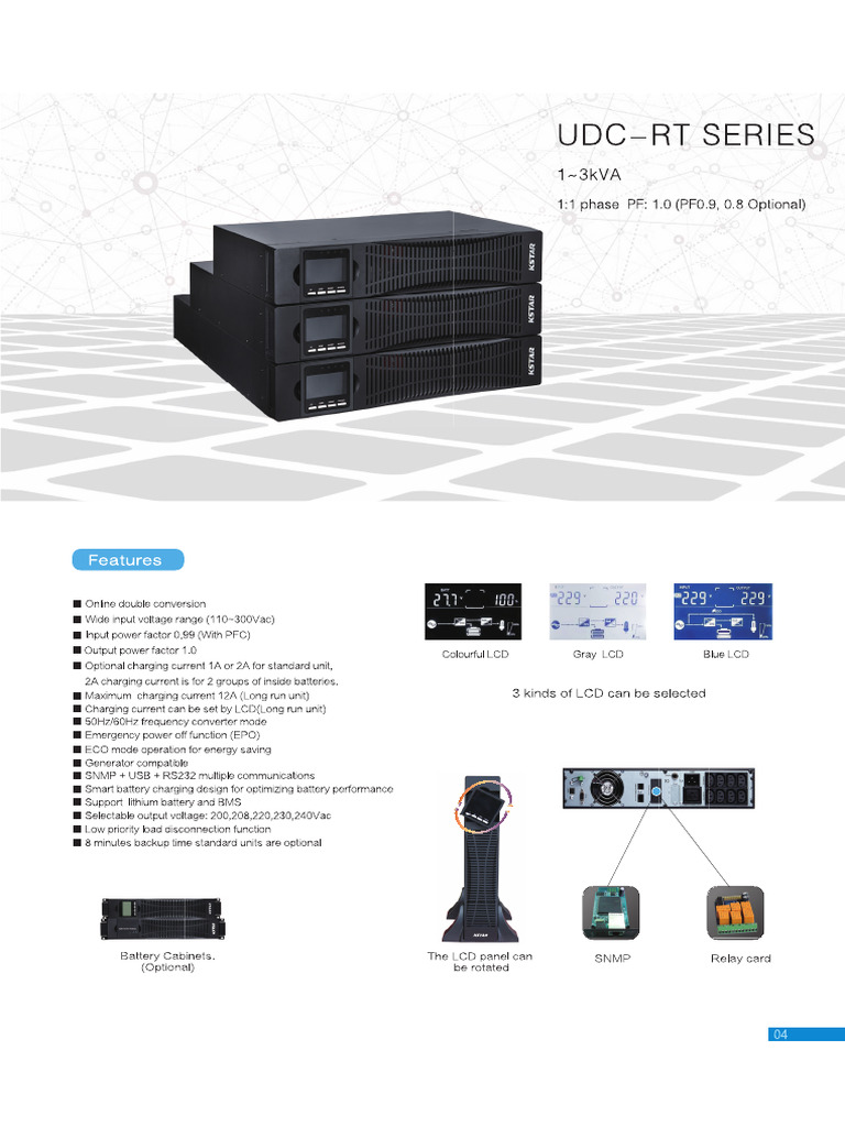Udc-Rt Series 1 3kva | PDF