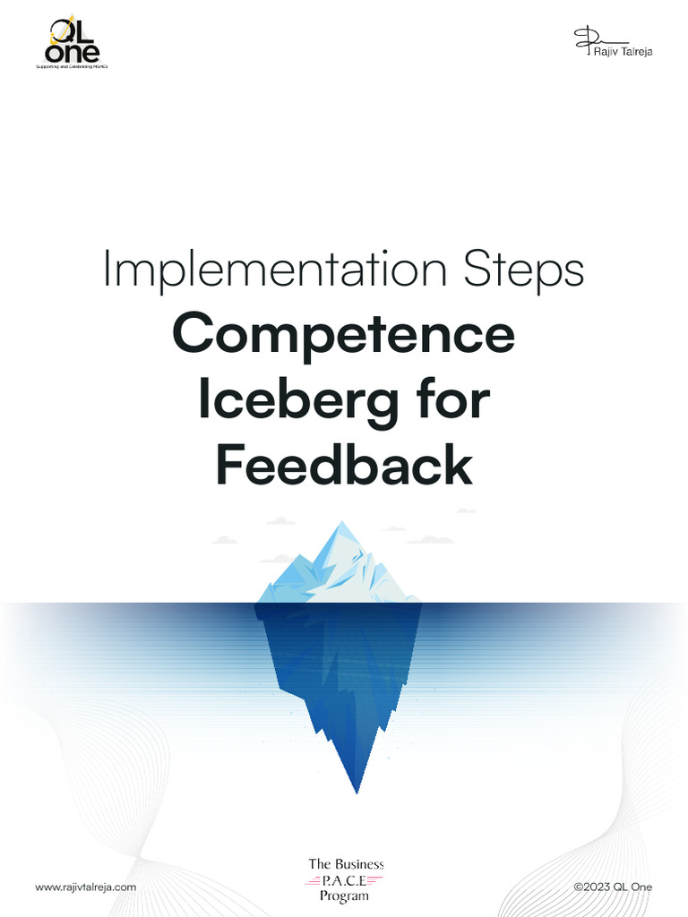 Implementation Steps - Competence Iceberg for Feedback | PDF