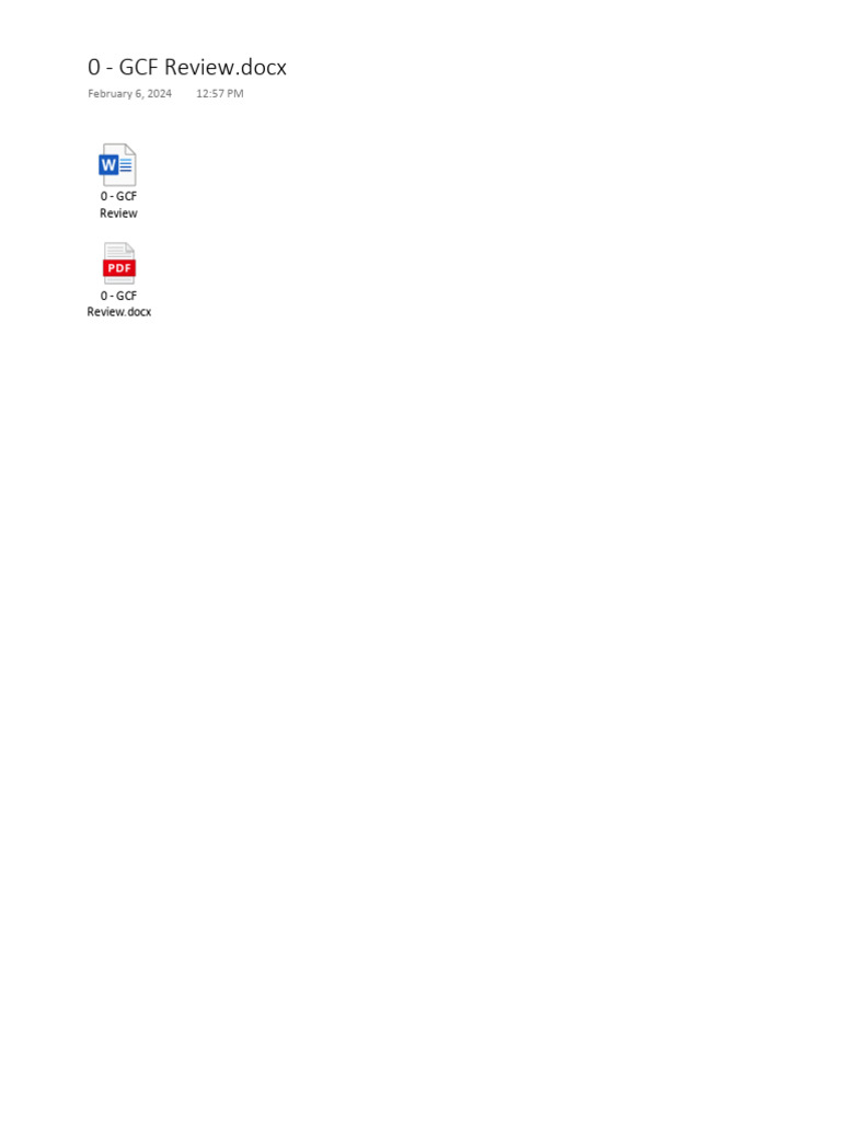 GCF Review | PDF