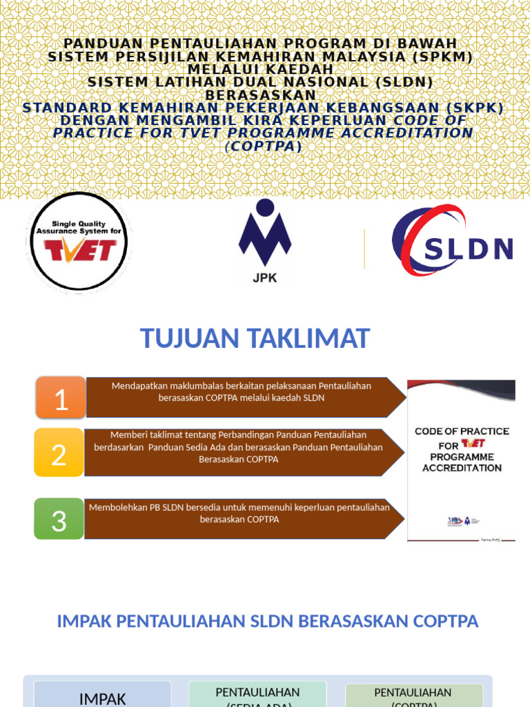 Slide Taklimat Pentauliahan Coptpa | PDF