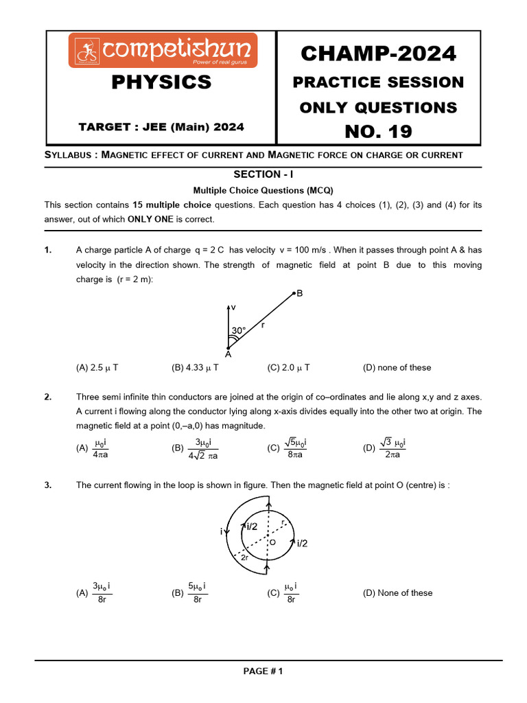 19. EMF | PDF | Magnetic Field | Force
