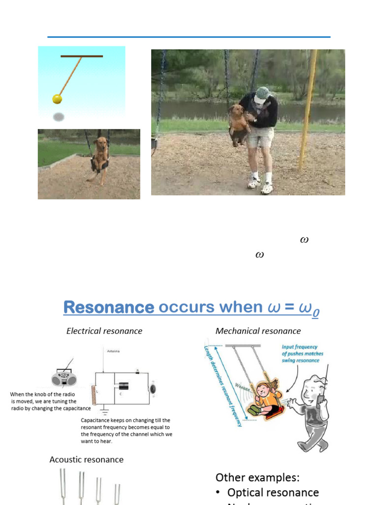 lec04 | PDF | Resonance | Oscillation