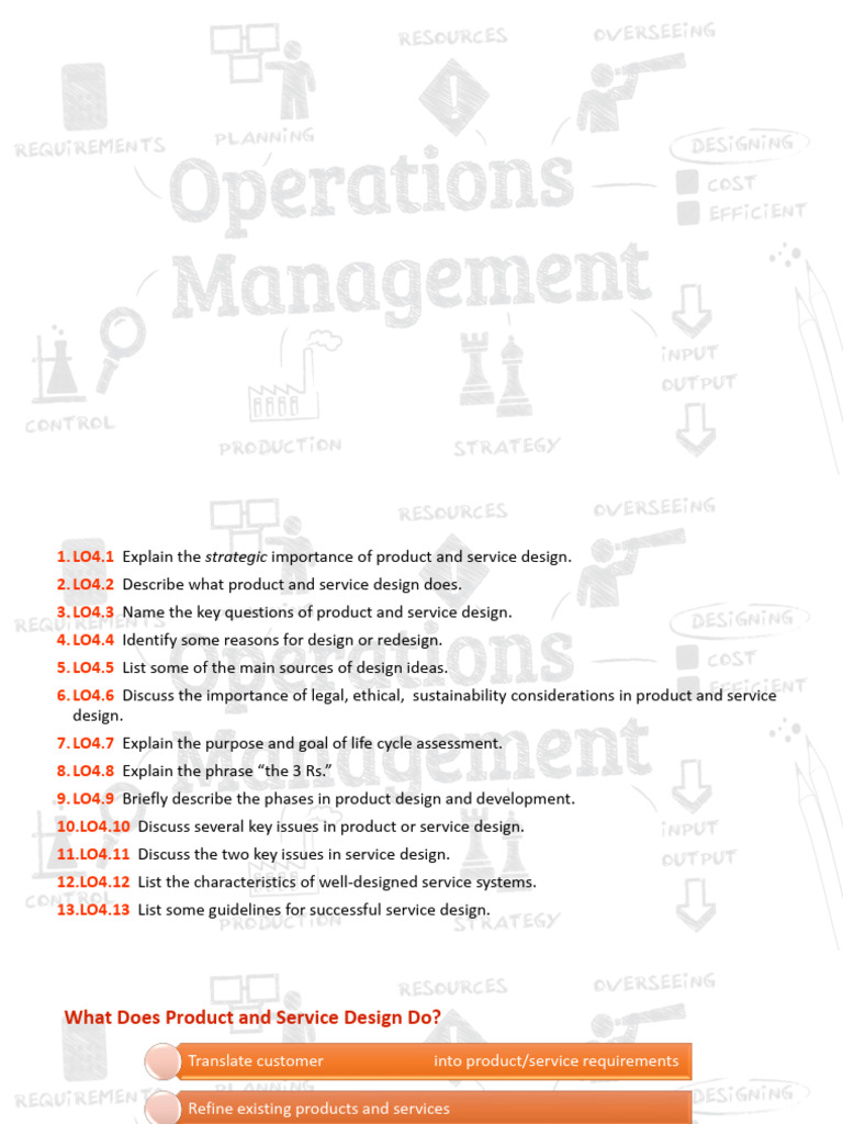 Product and Service Design Essentials | PDF | Reliability Engineering ...