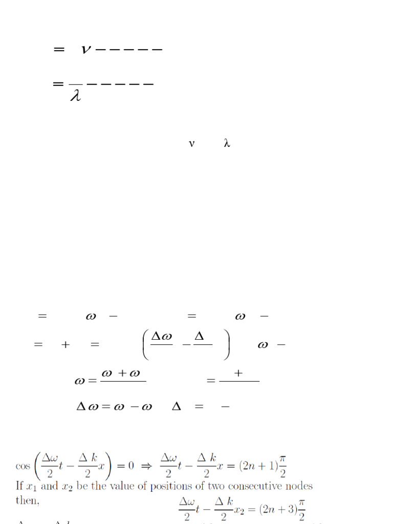 qm03 Wave Packet and Operator Algebra | PDF | Waves | Oscillation