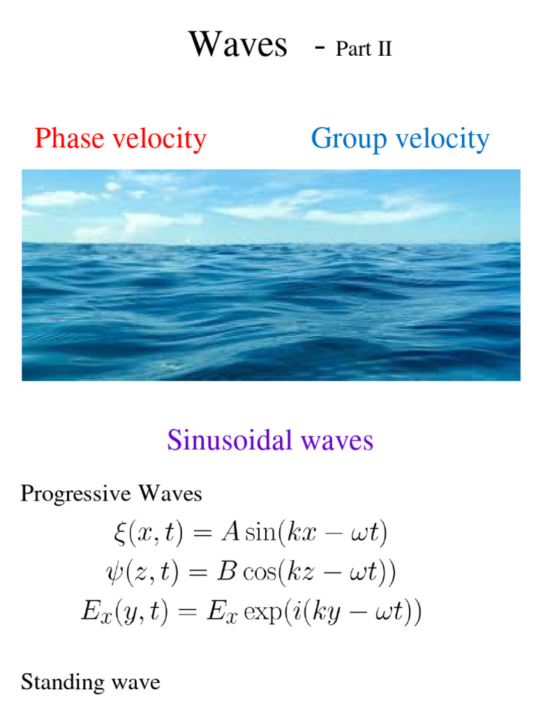 lec08 | PDF | Waves | Phase (Waves)