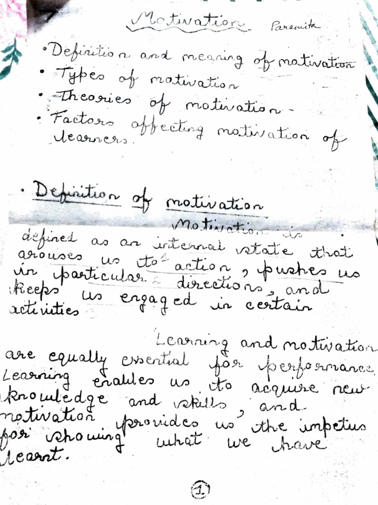 Understanding Motivation Theories | PDF