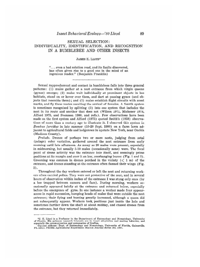 Lloyd-Sexual Selection Individuality, Identification, and Recognition ...