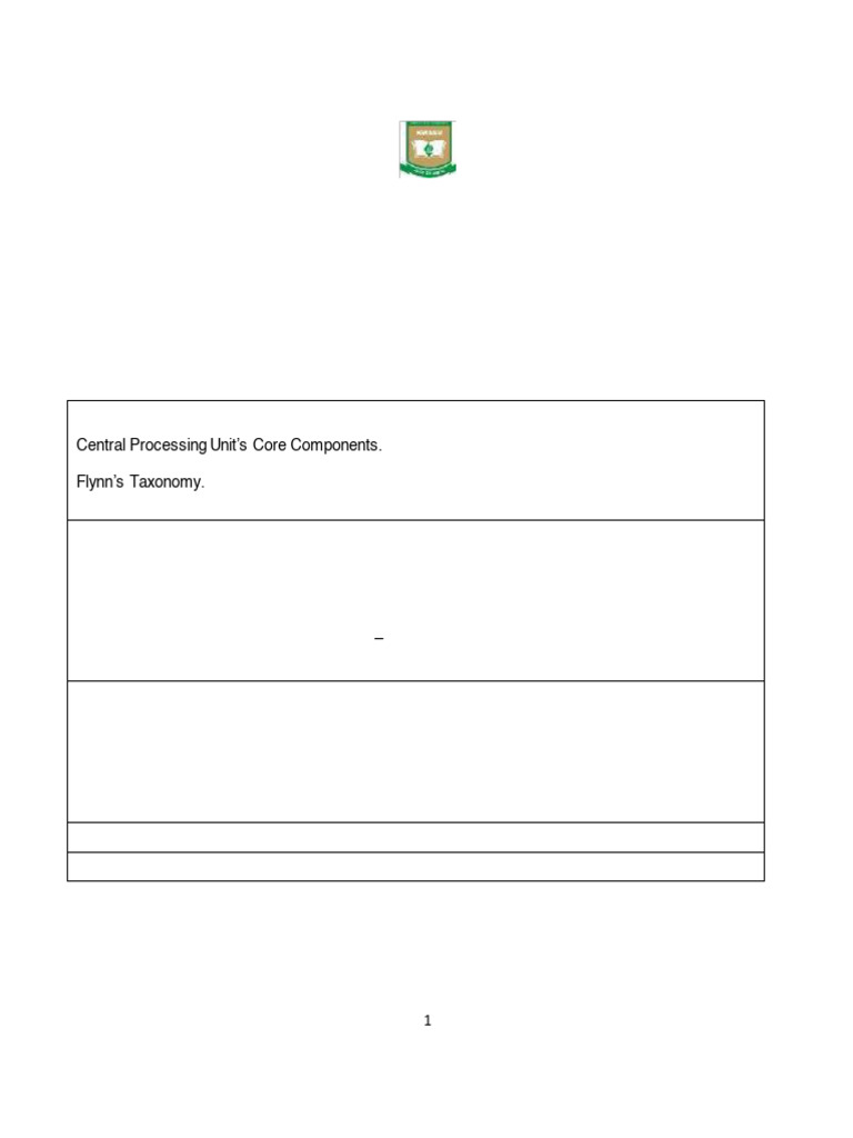 Csc303 - Syllabus - Module - One and Two | PDF | Central Processing ...