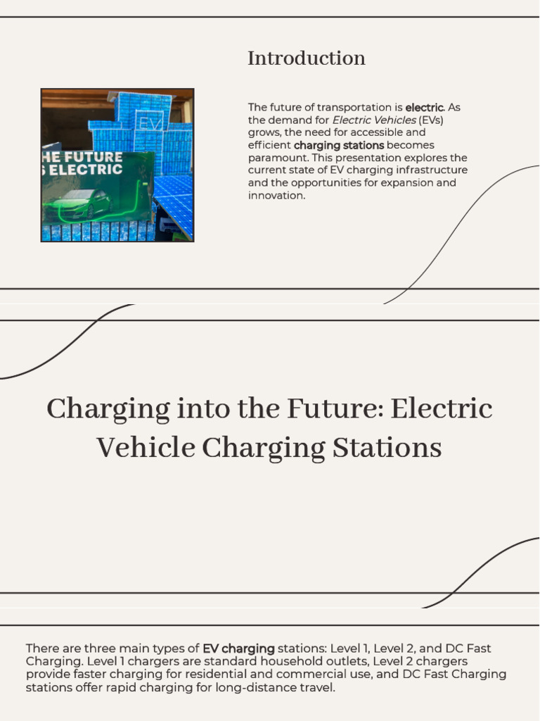 Electric vehicle charging station | PDF