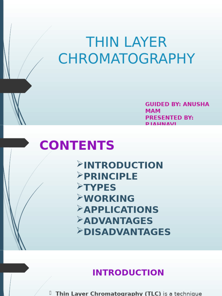 Thin Layer Chromatography | PDF | Thin Layer Chromatography ...