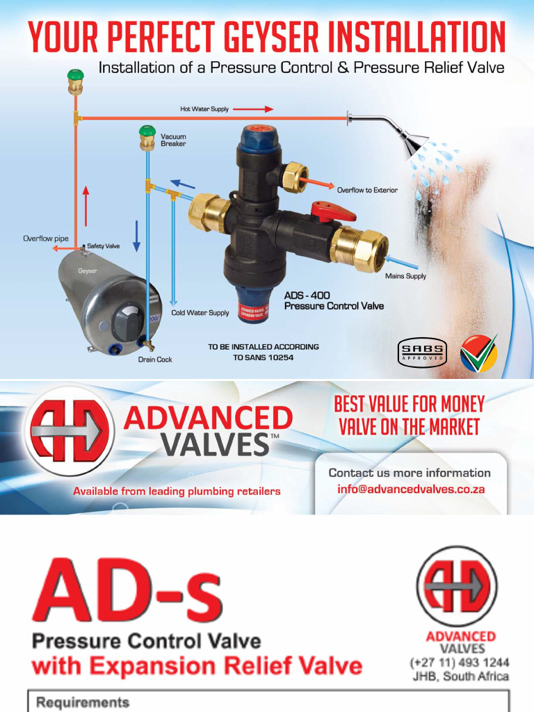 Your Perfect Geyser Installation Instructions | PDF