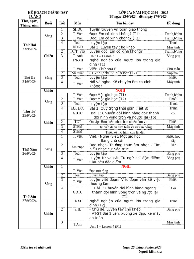 2C - KHGD TUẦN 3 (1) | PDF
